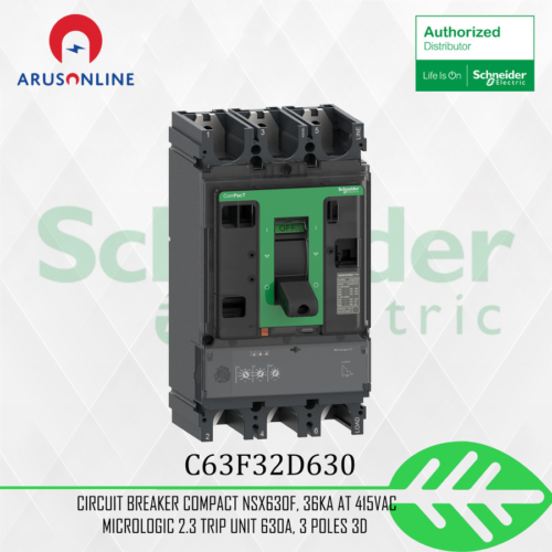 C63F32D630 - MCCB ComPacT NSX630F, 36kA at 415VAC 3 poles 630A - Arus ...